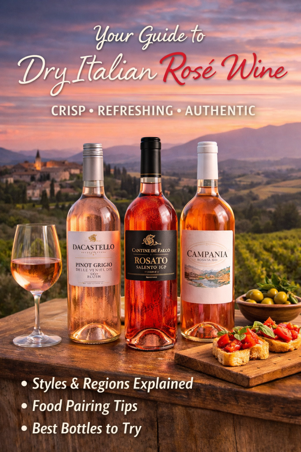 Dry Italian Rosé Wine – Complete Guide to Styles & Regions